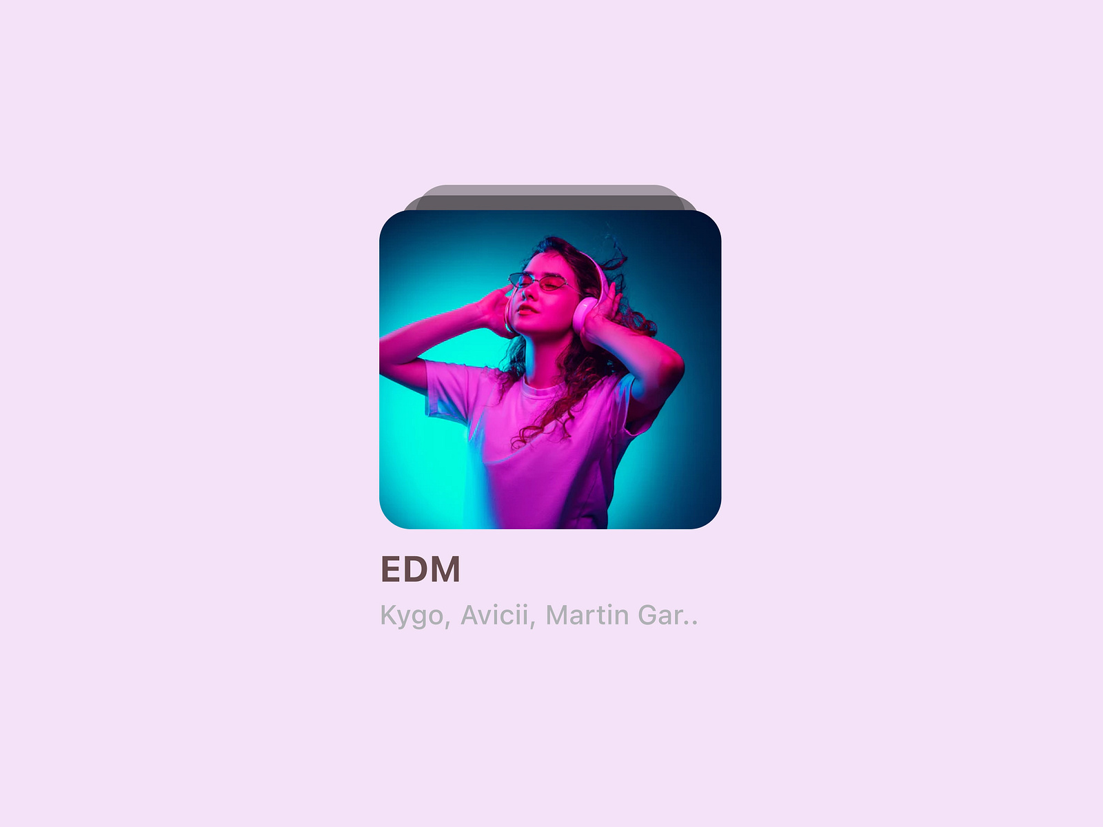 Music player album UI card by Samuel Lawal on Dribbble