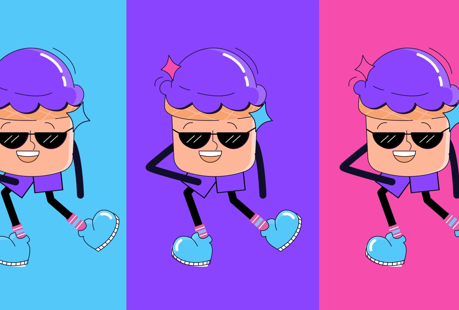 Dancing Ice cream by FLOWRAME on Dribbble