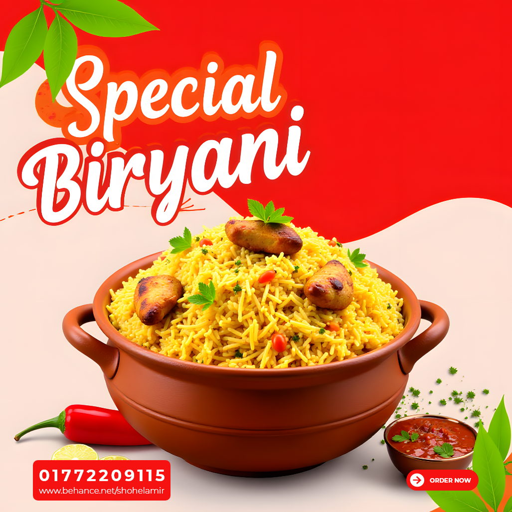 Special Biriyani Poster Design by Shohel Amir on Dribbble