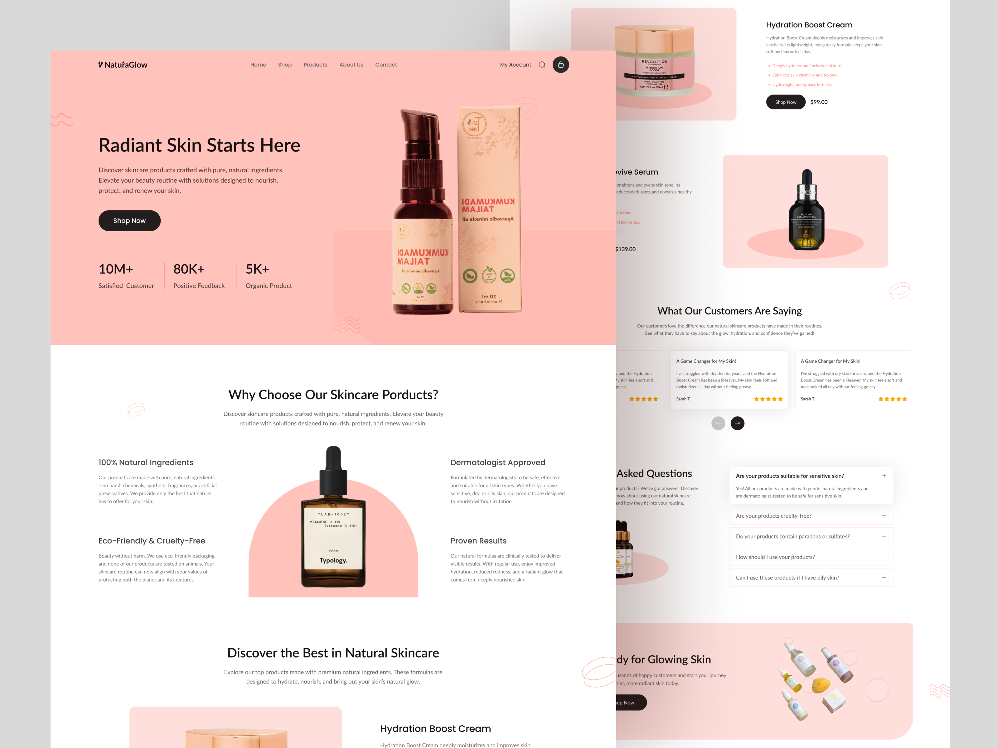 Skincare Landing Page designs, themes, templates and downloadable ...