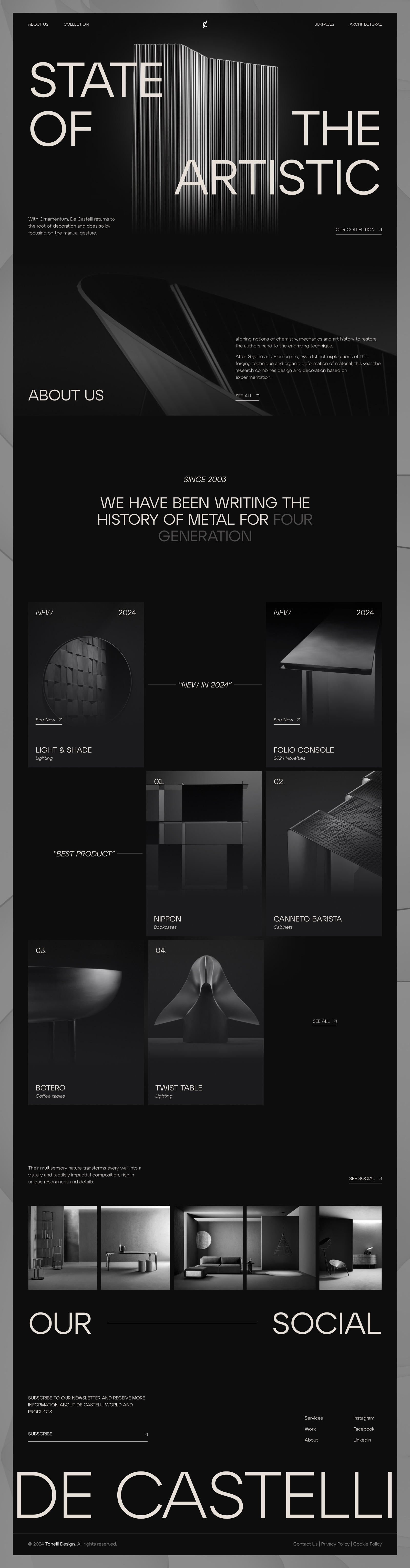 DC - Luxury Elegant Aesthetic Metal Portfolio Website Design by LAIN UI ...