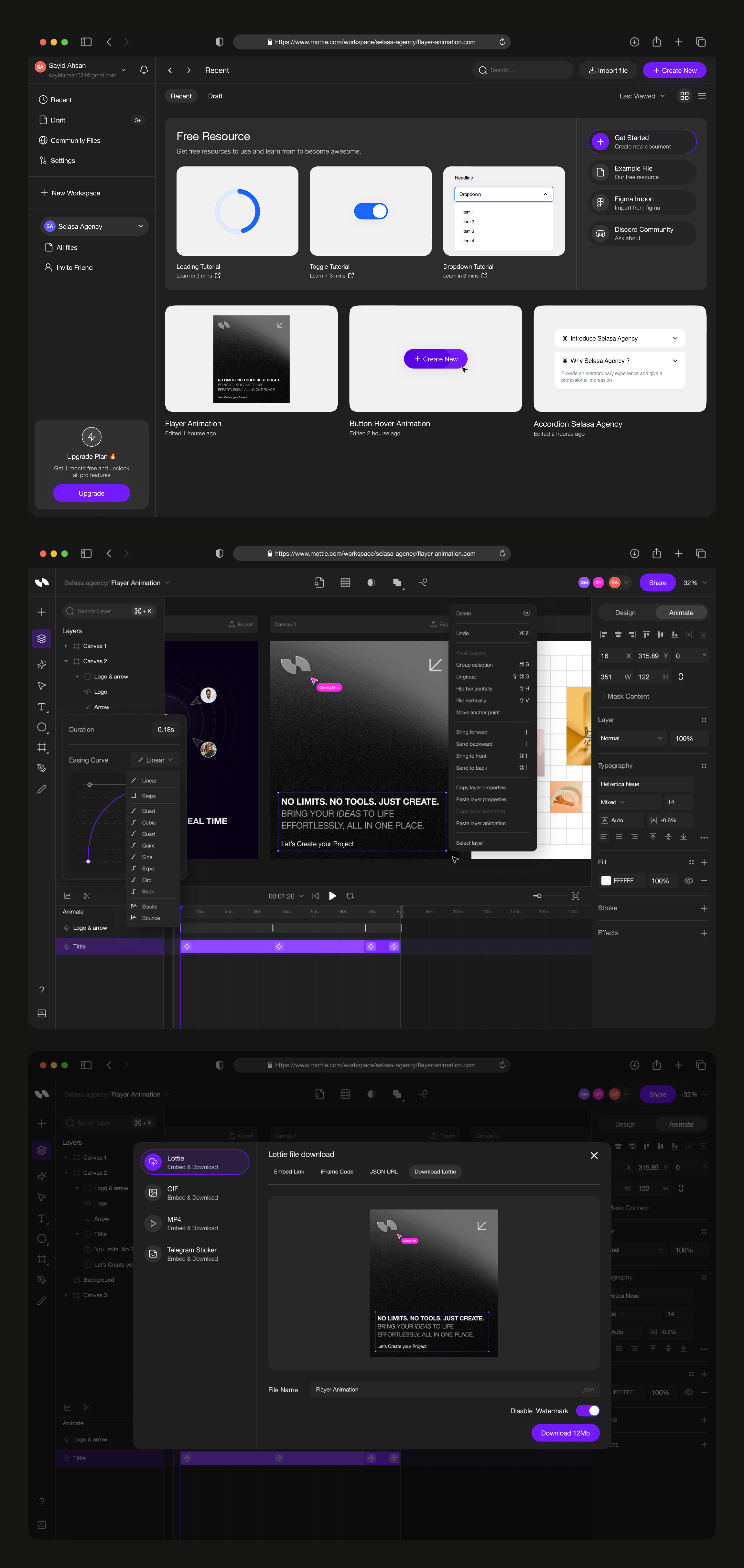 Mottie - Motion Graphic Editor by Sayyid Ahsan for Selasa Agency on ...