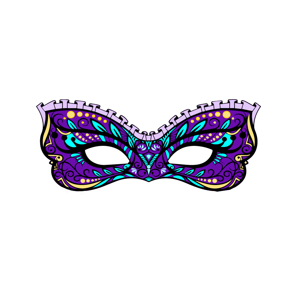 Masquerade Mask by Lidwina Andrea on Dribbble