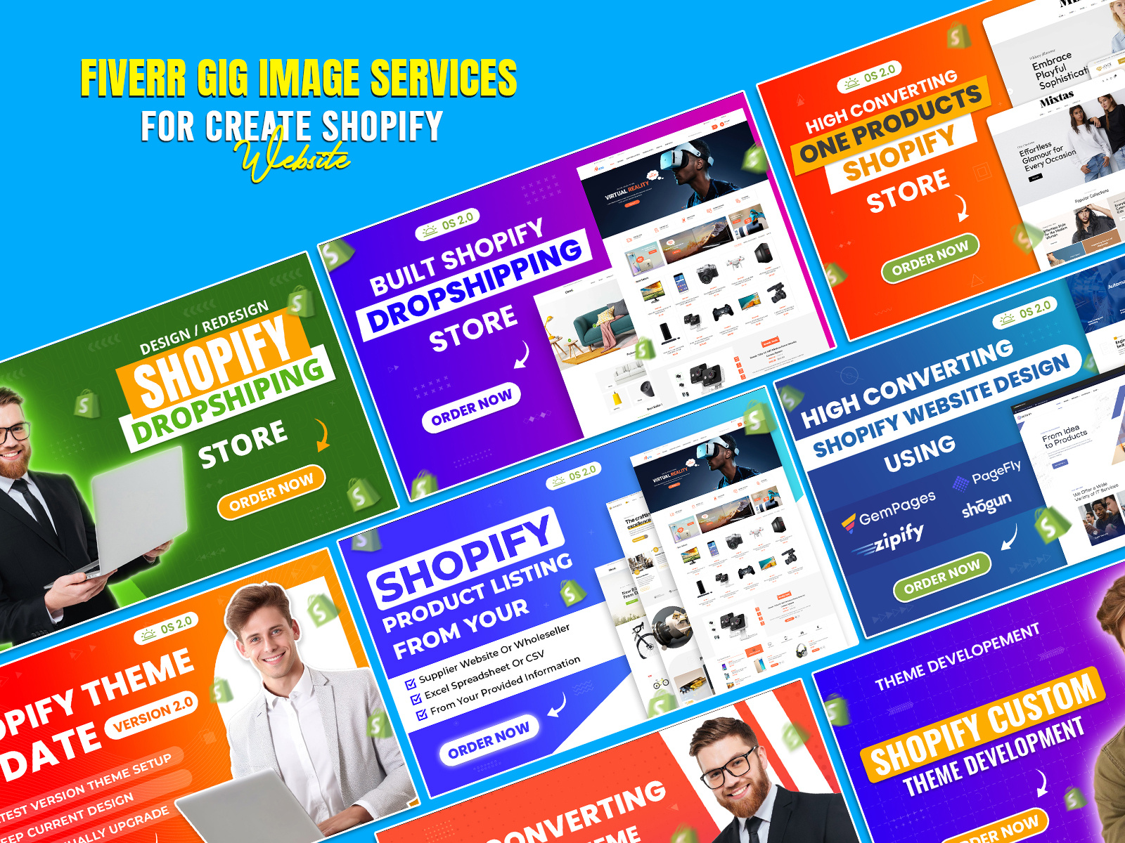 Fiverr Gig Thumbnail / Gig Image For Shopify Website by Akash Islam on ...