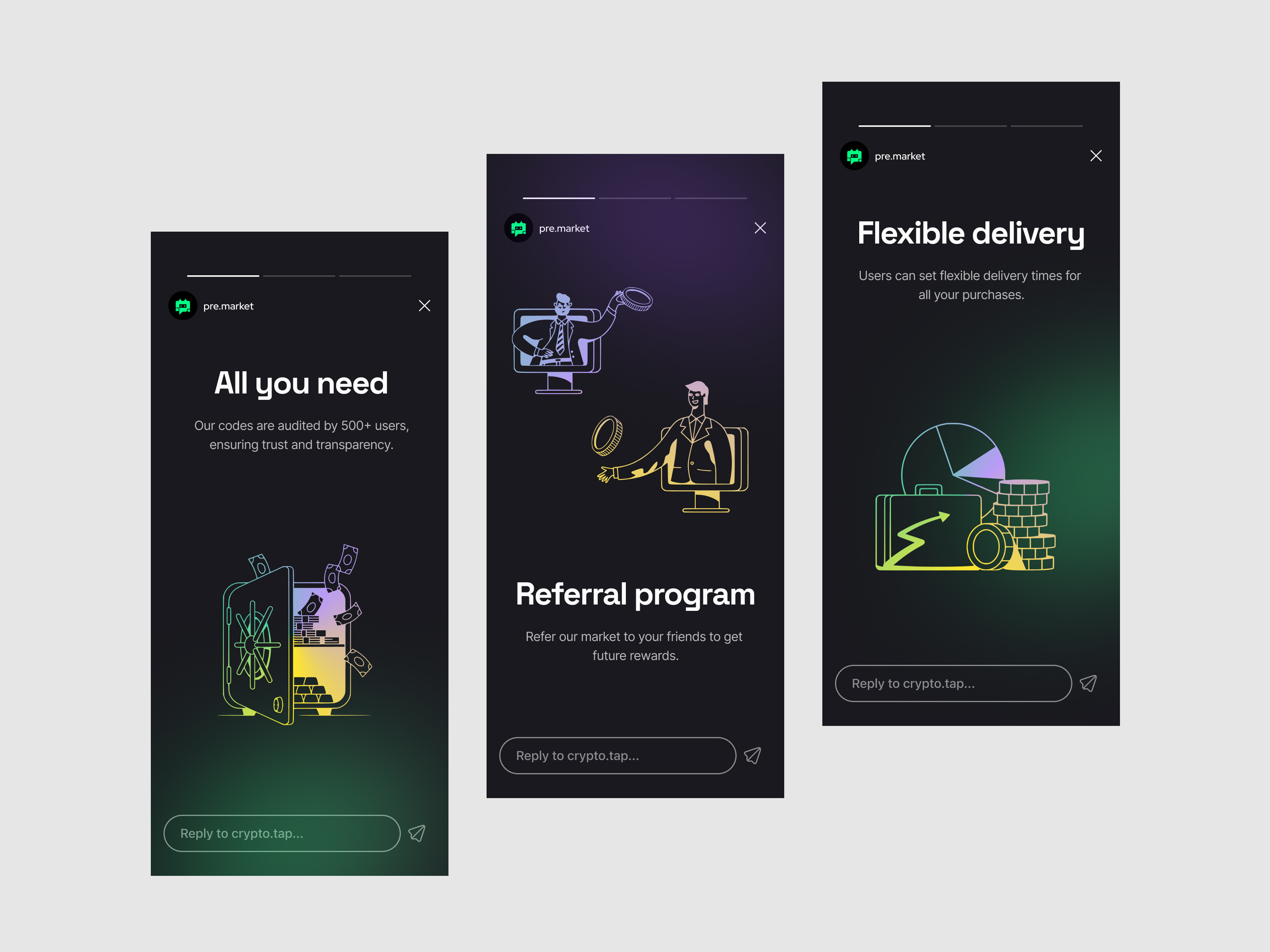 Crypto Branding Presentation for PreMarket by Taras Migulko for Emote ...