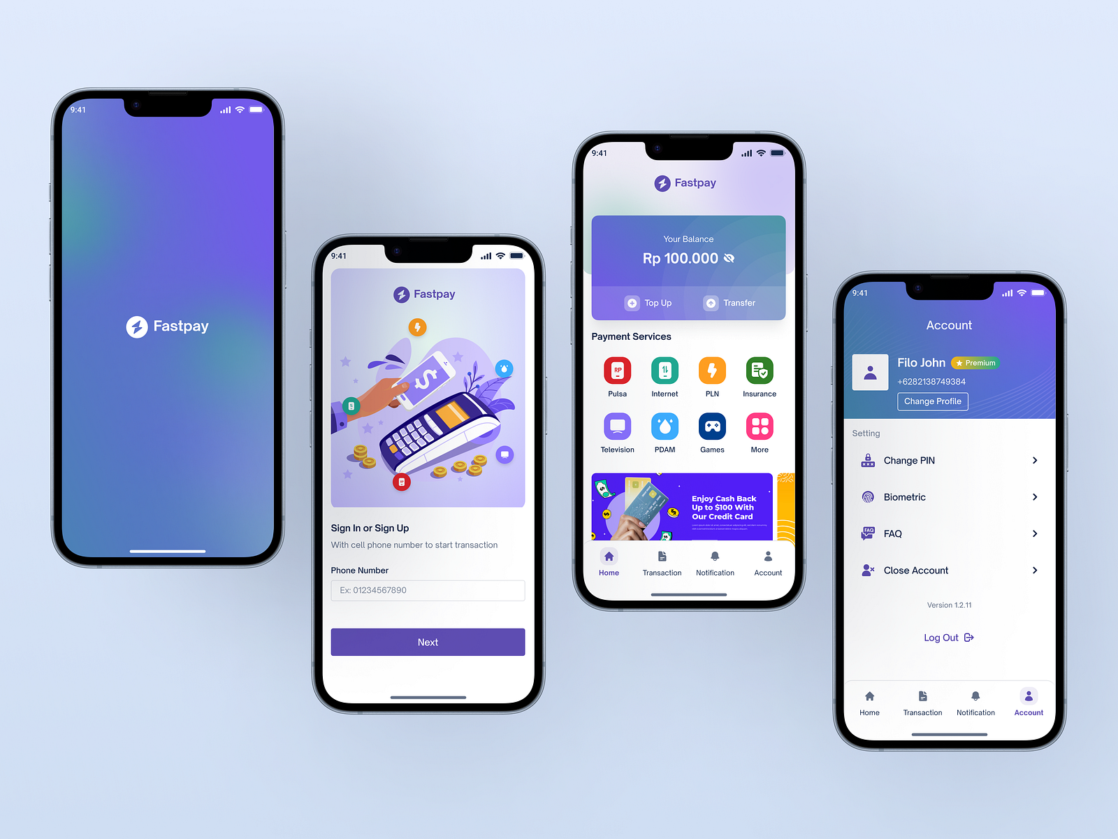 Fastpay - Mobile Wallet by Hallo Khanif on Dribbble