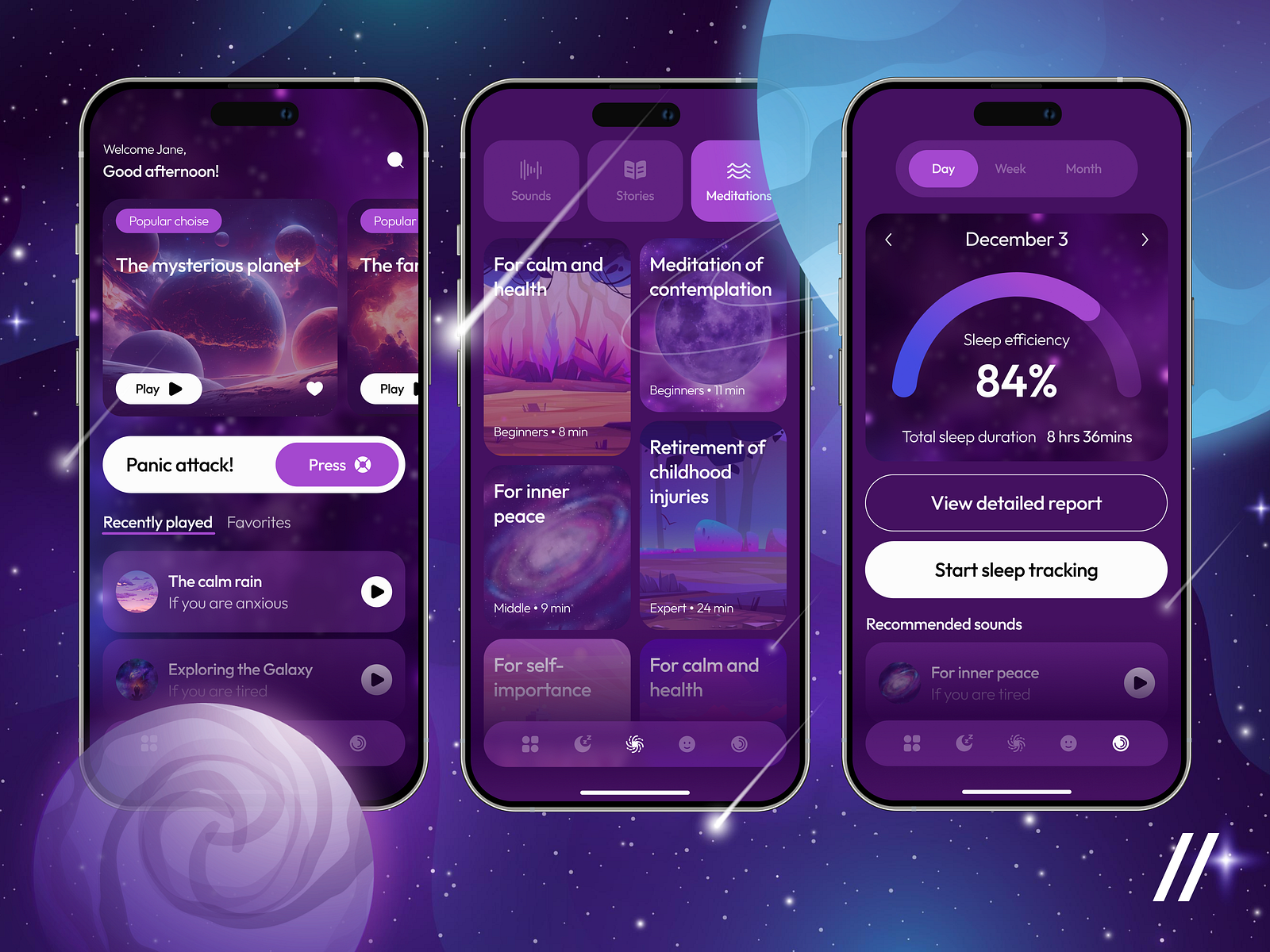 Meditation Mobile iOS App Design Concept by Sergey Nikonenko for ...
