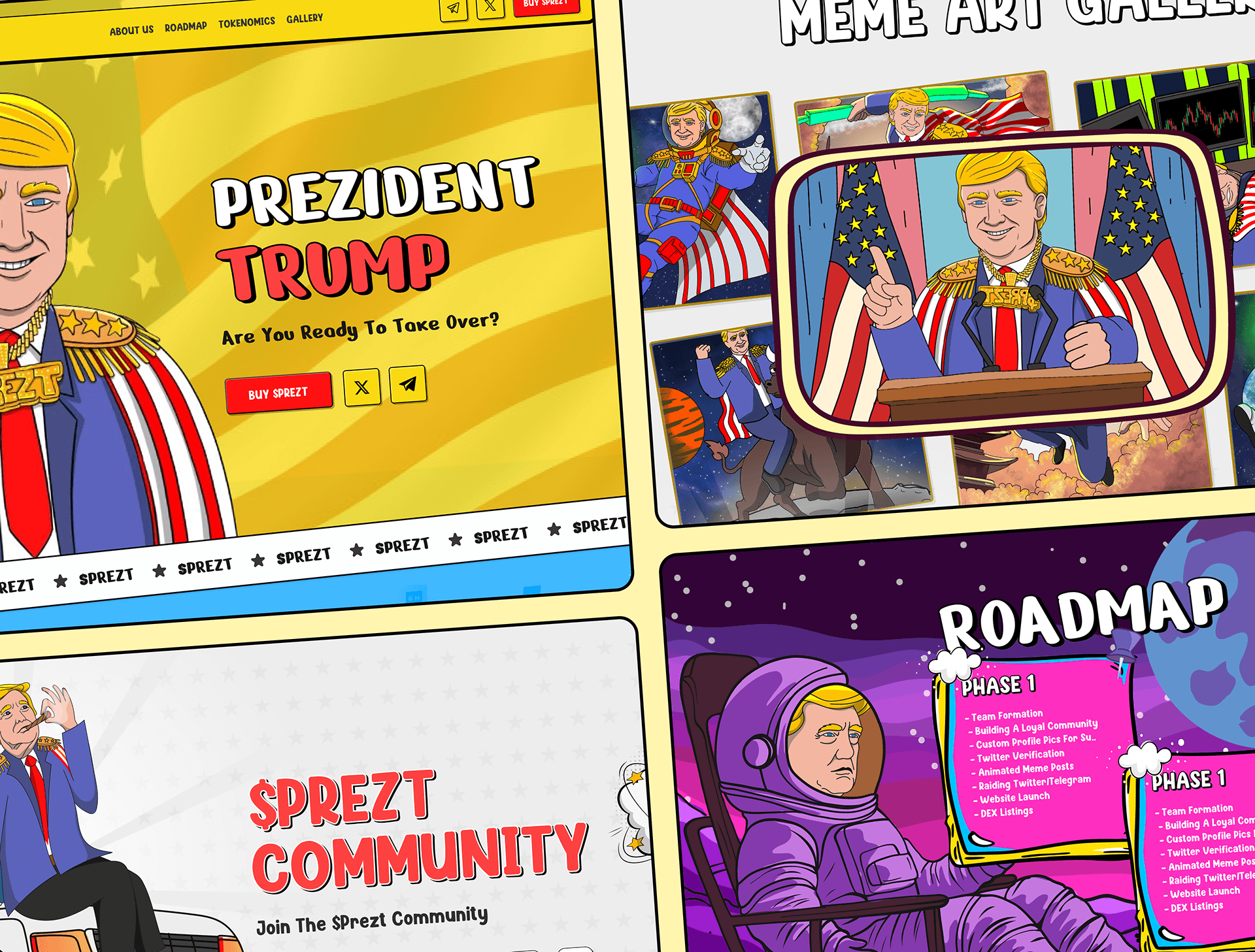 MEME COIN & TRUMP WEBSITE by UIX SAIDUR SAJIB on Dribbble