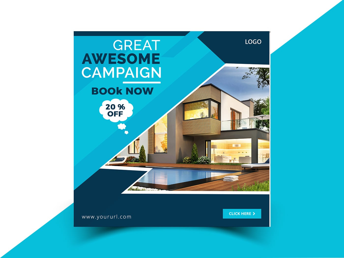 Real Estate House Campaing Flyer Poster Template by AdobeRokon on Dribbble