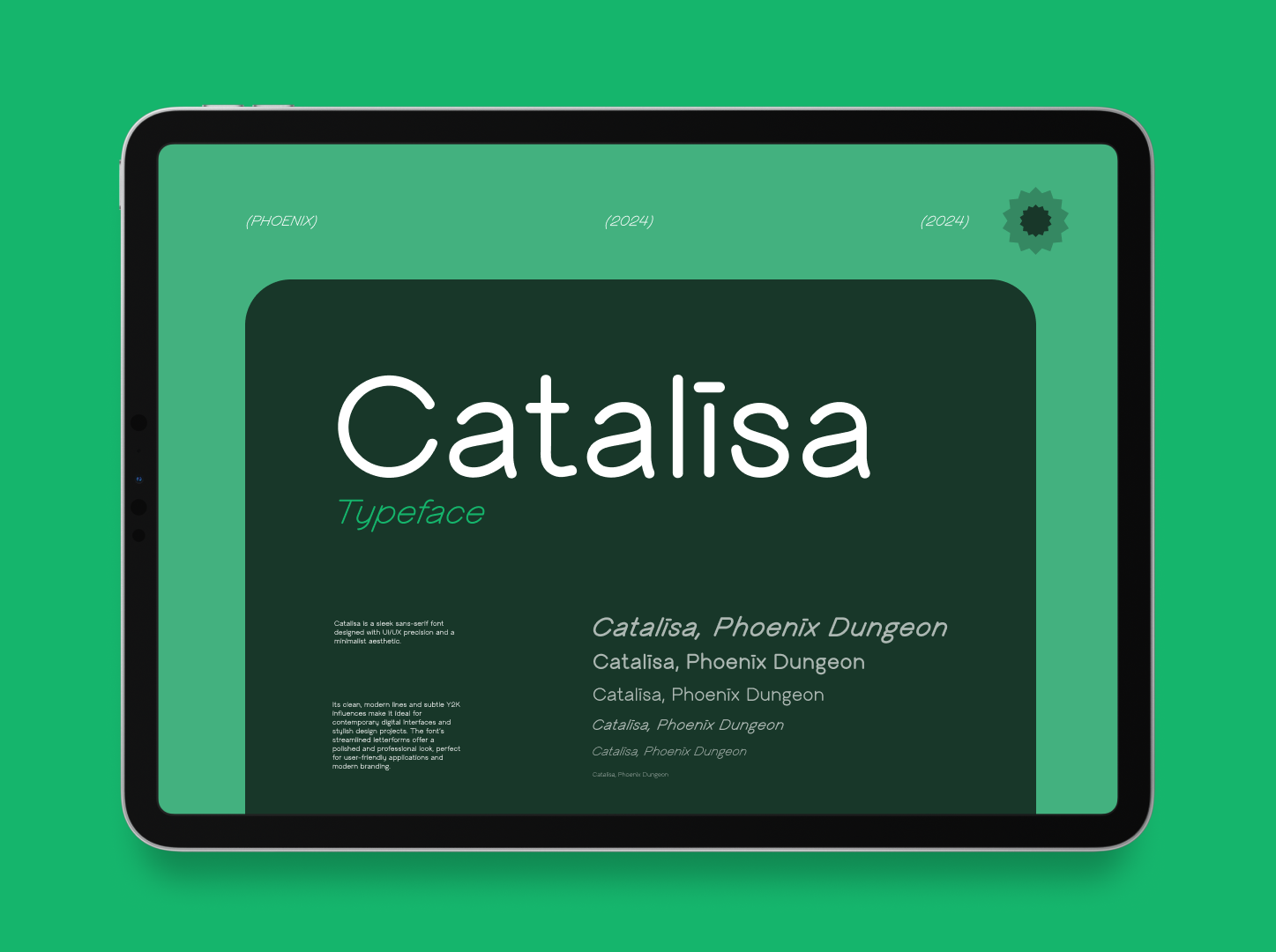 Catalisa - UI/UX Font by Phoenix Dungeon on Dribbble