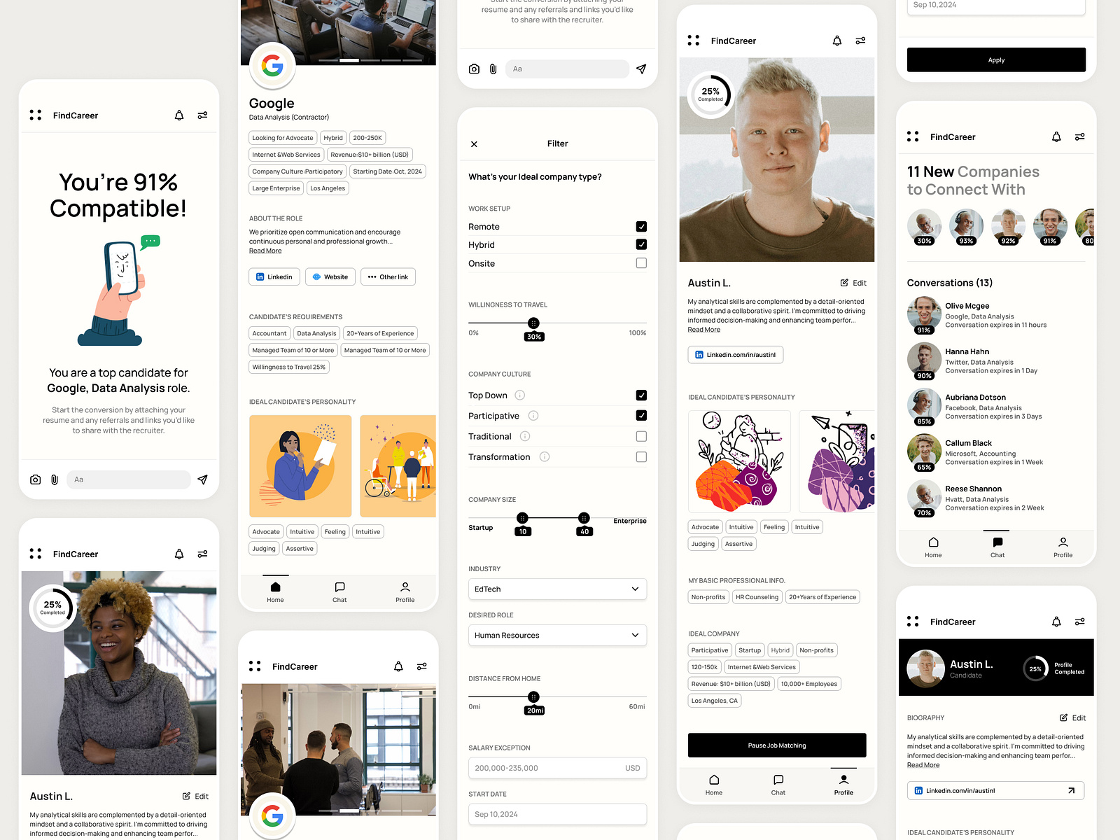 Find Career | UI UX Design | 2024 by Muhammad Salim on Dribbble