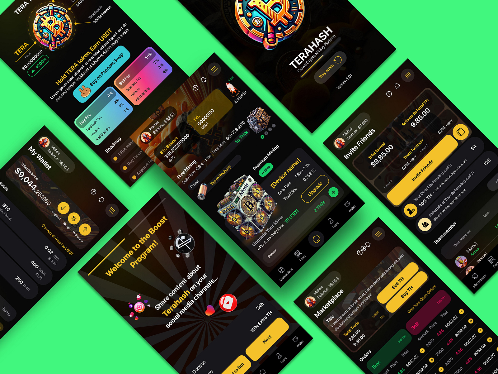 Bitcoin Miner Tap Bot – Telegram UI Design by Mahsa Navidi on Dribbble