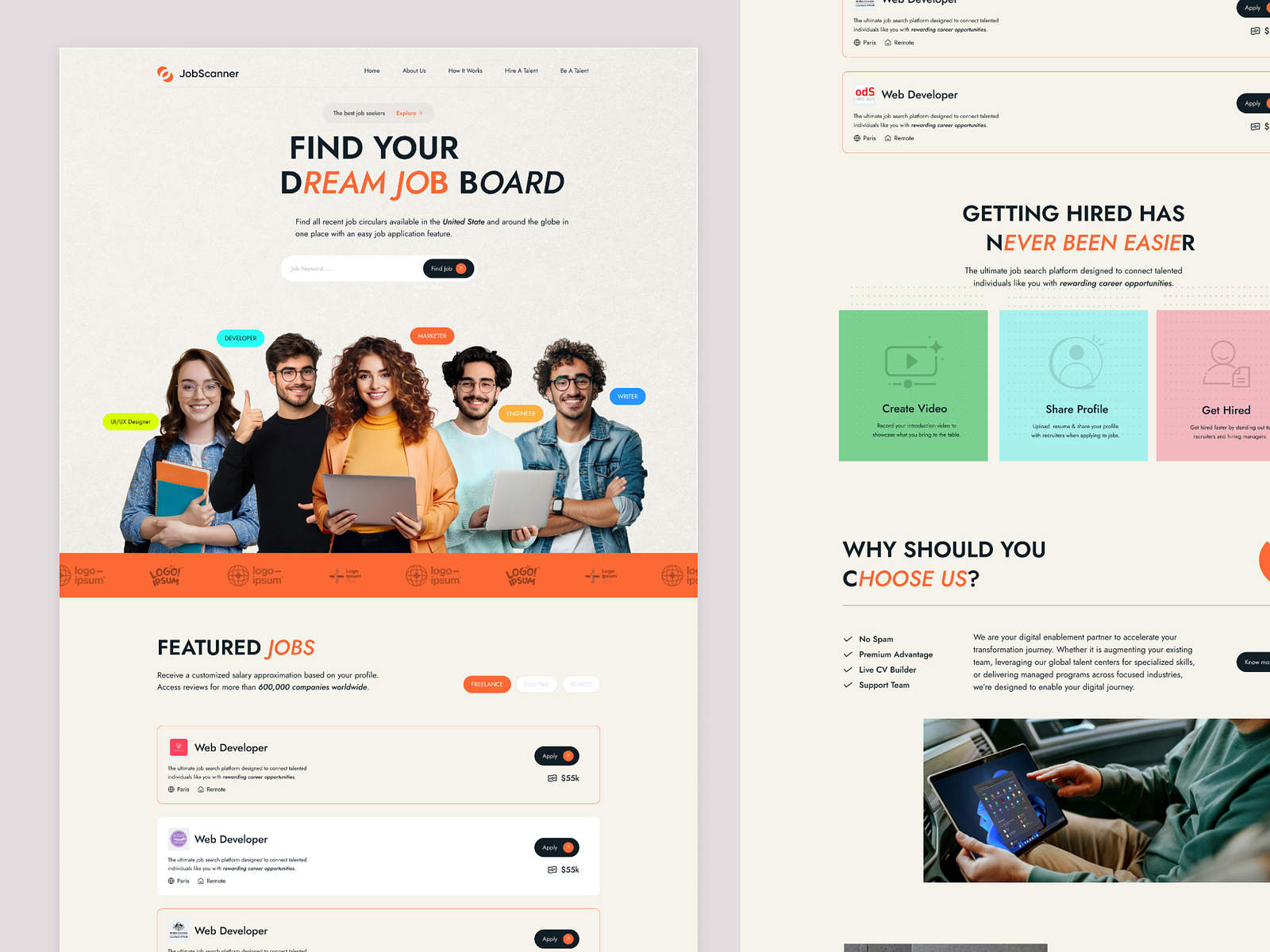 Intuitive Job Board Design-Streamlining Job Search & Recruitment by ...