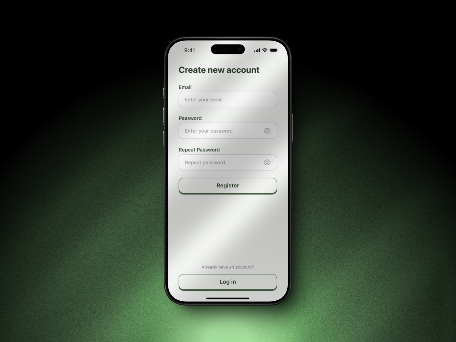 Register Screen UI by ALI Malik on Dribbble