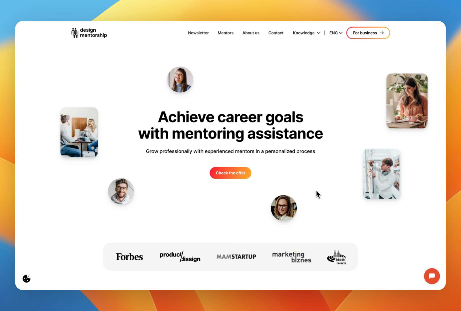 Mentoring Program website by Justyna Kaźmierczak on Dribbble