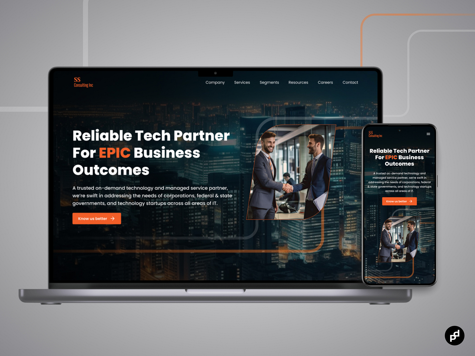 Tech Agency Website Design by PRASAD DESHMUKH on Dribbble