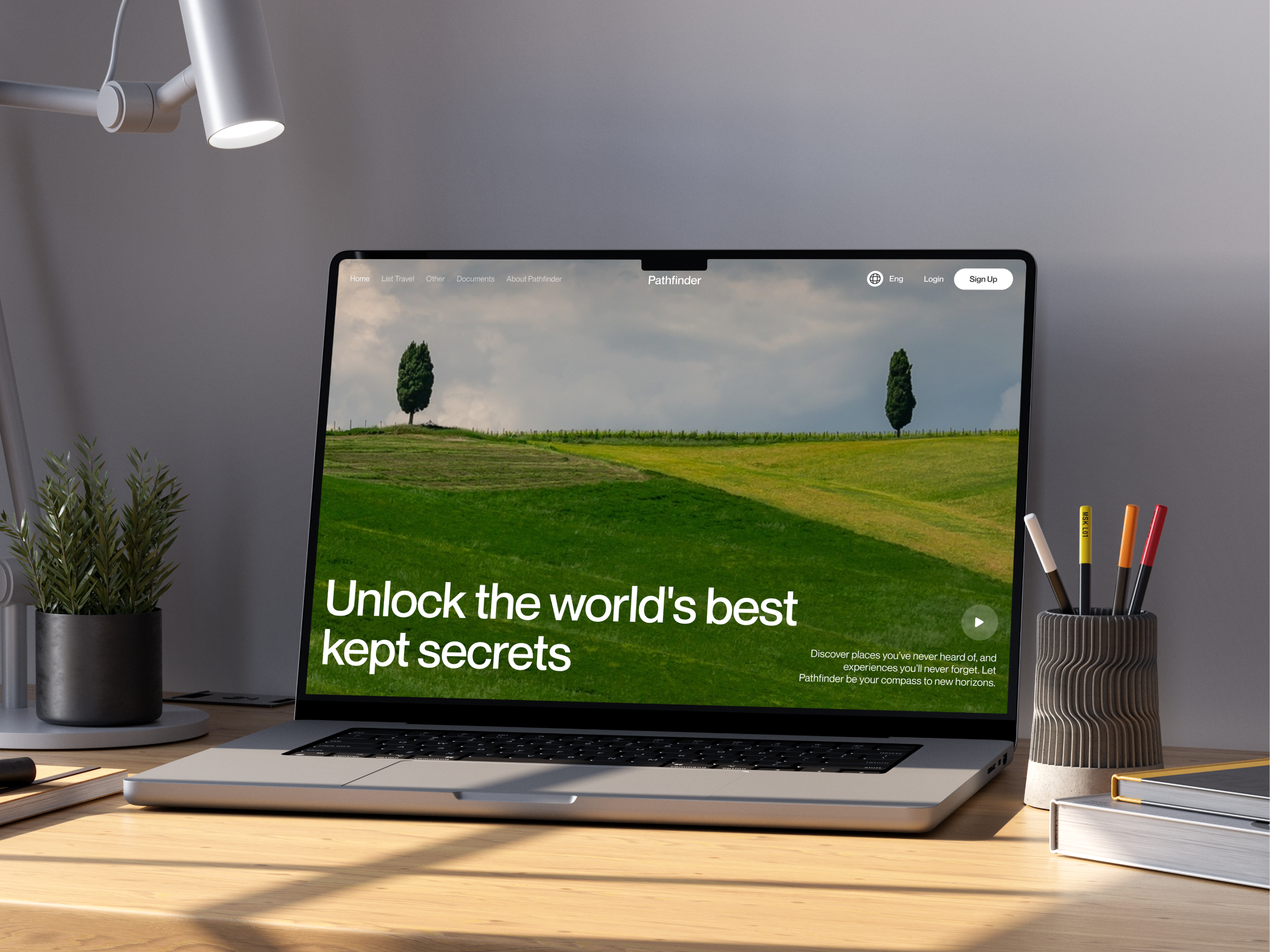 Pathfinder - Travel Landing Page by Milo for Korsa on Dribbble