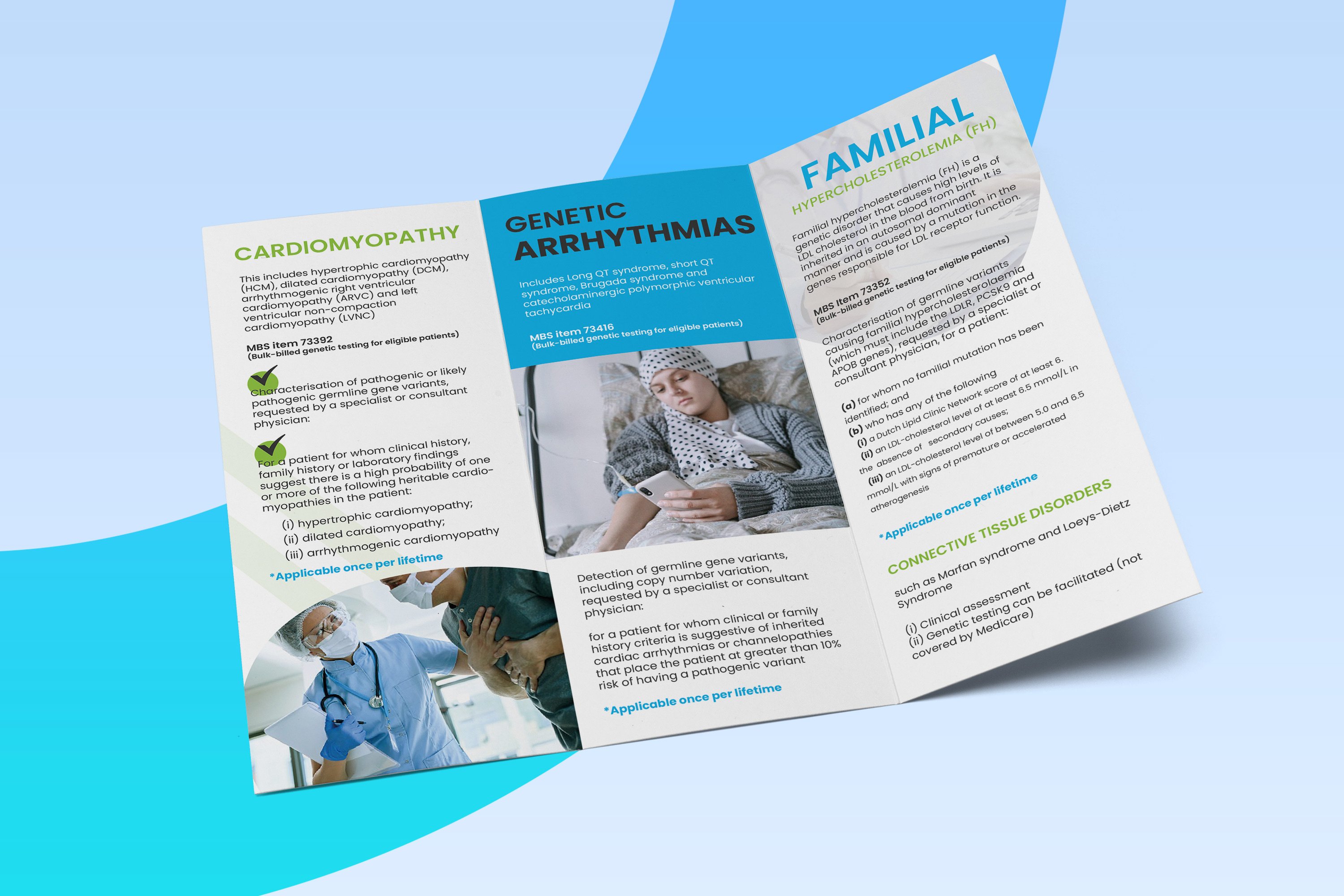 Trifold Brochure Design for Australian Cardiac Genetics Company by ...