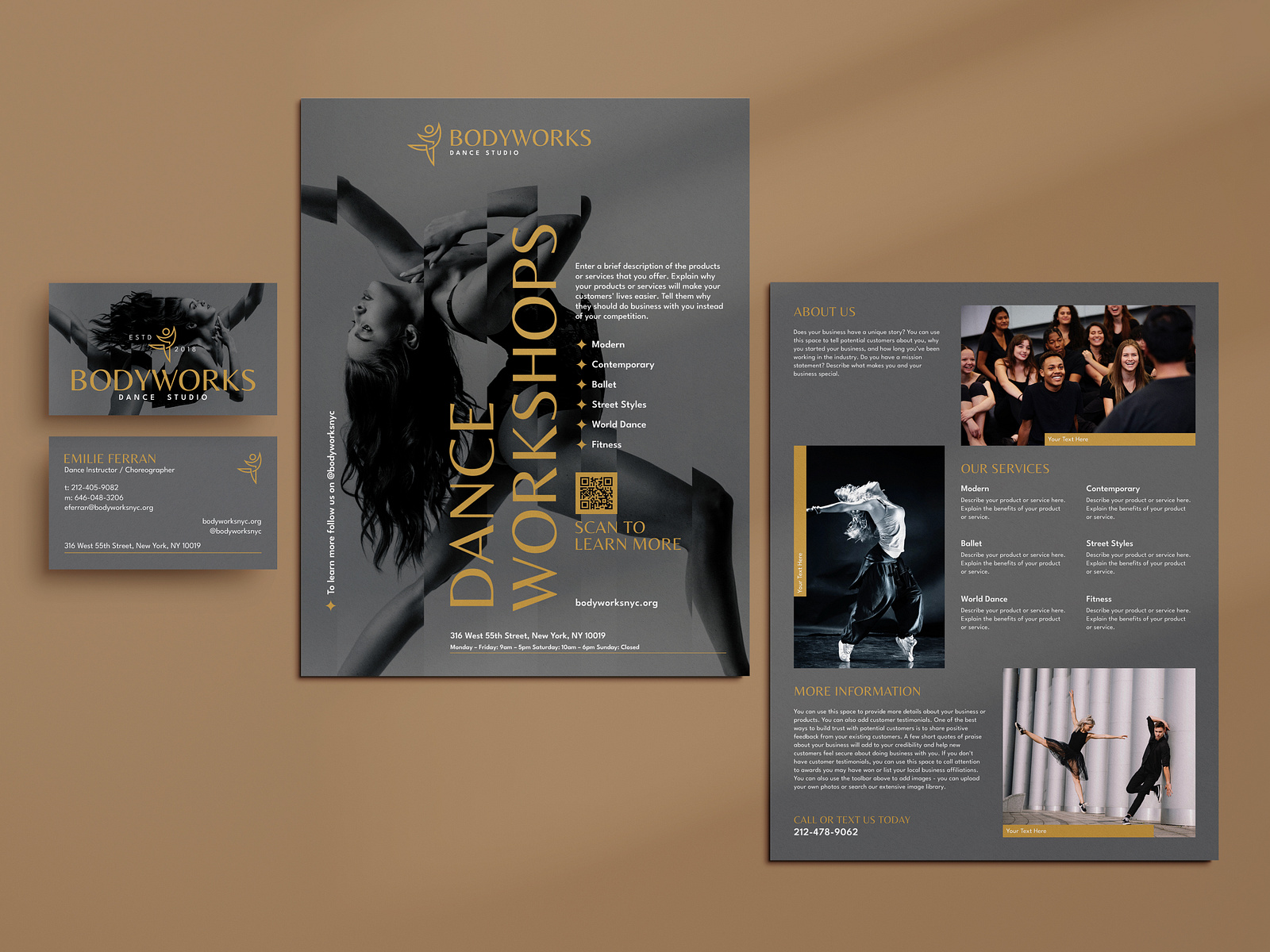 Dancing & Choreography Brand Identity Set by Vista Product Creation on ...