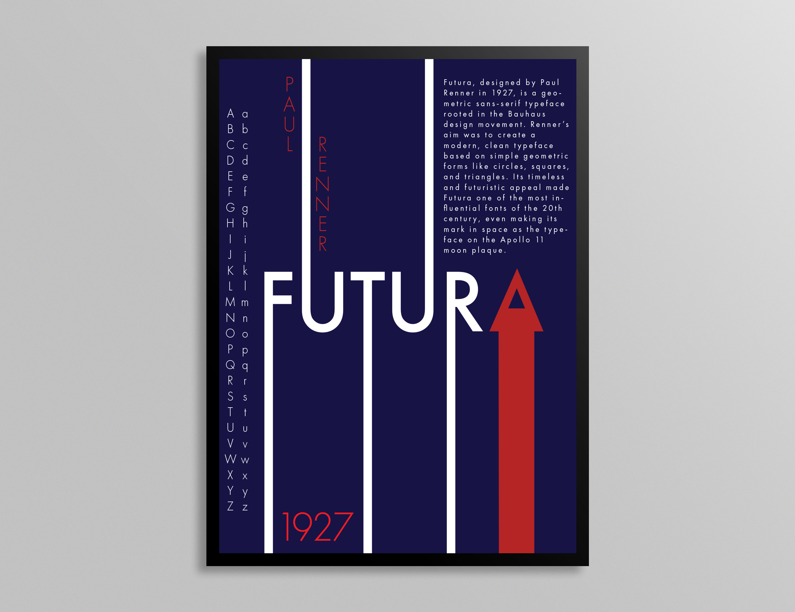 Futura Font Poster