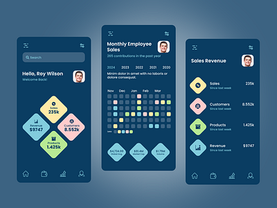 Sales Mobile App Design by WebDesk Solution on Dribbble