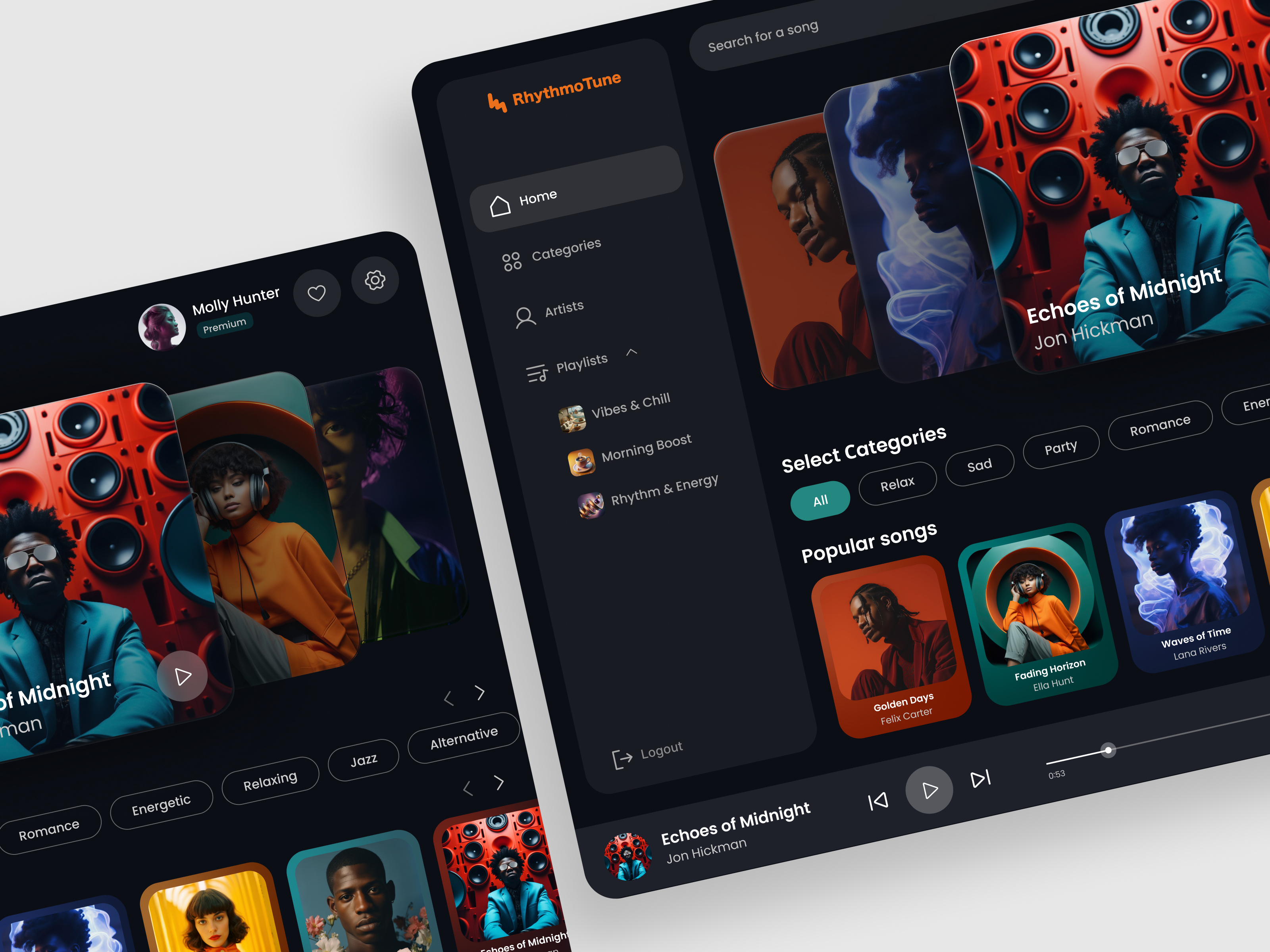 Music Player Platform by Bato on Dribbble