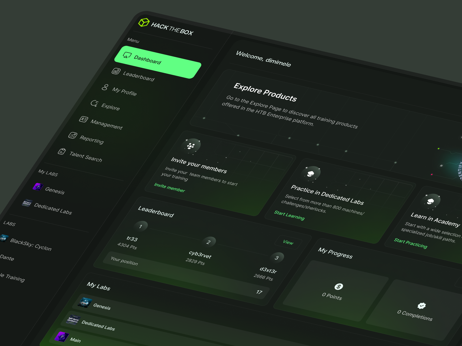 Hack The Box - Cyber security Dashboard by Yeasin Islam on Dribbble