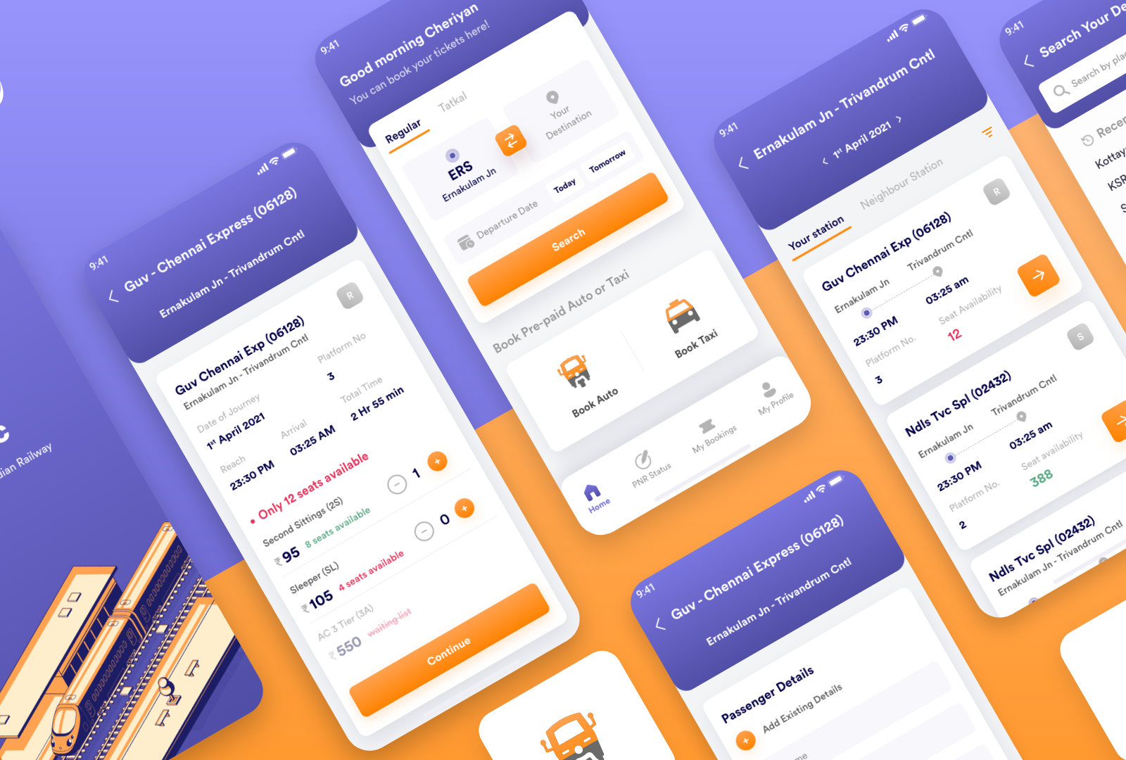 IRCTC App Design by Cheriyan Manalel on Dribbble
