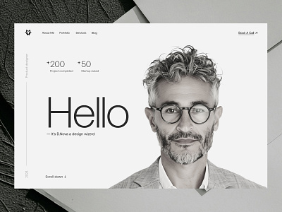 Personal portfolio - Hero Section by Jubayer on Dribbble