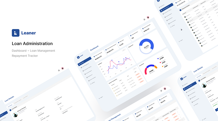 Loan Admin Dashboard by ALABI RIDWAN on Dribbble