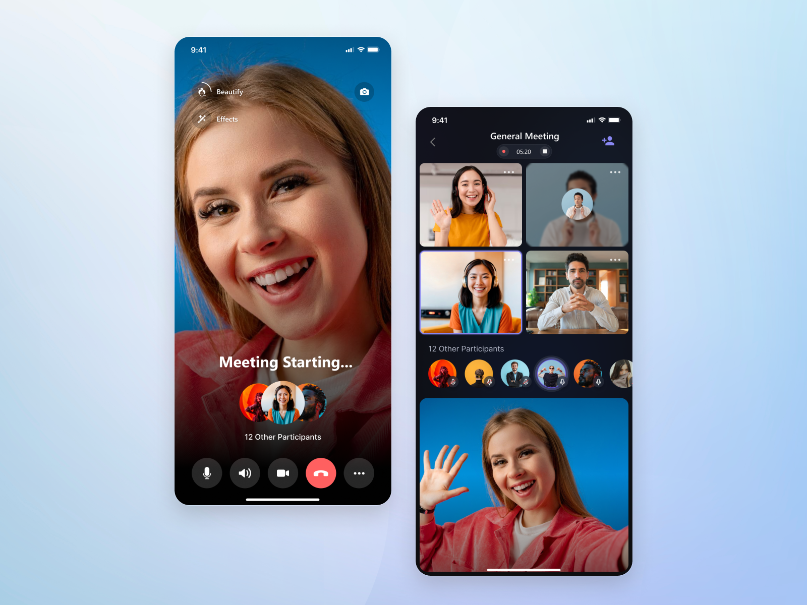 Video Call/Meeting Mobile App by Shuvo Cold on Dribbble