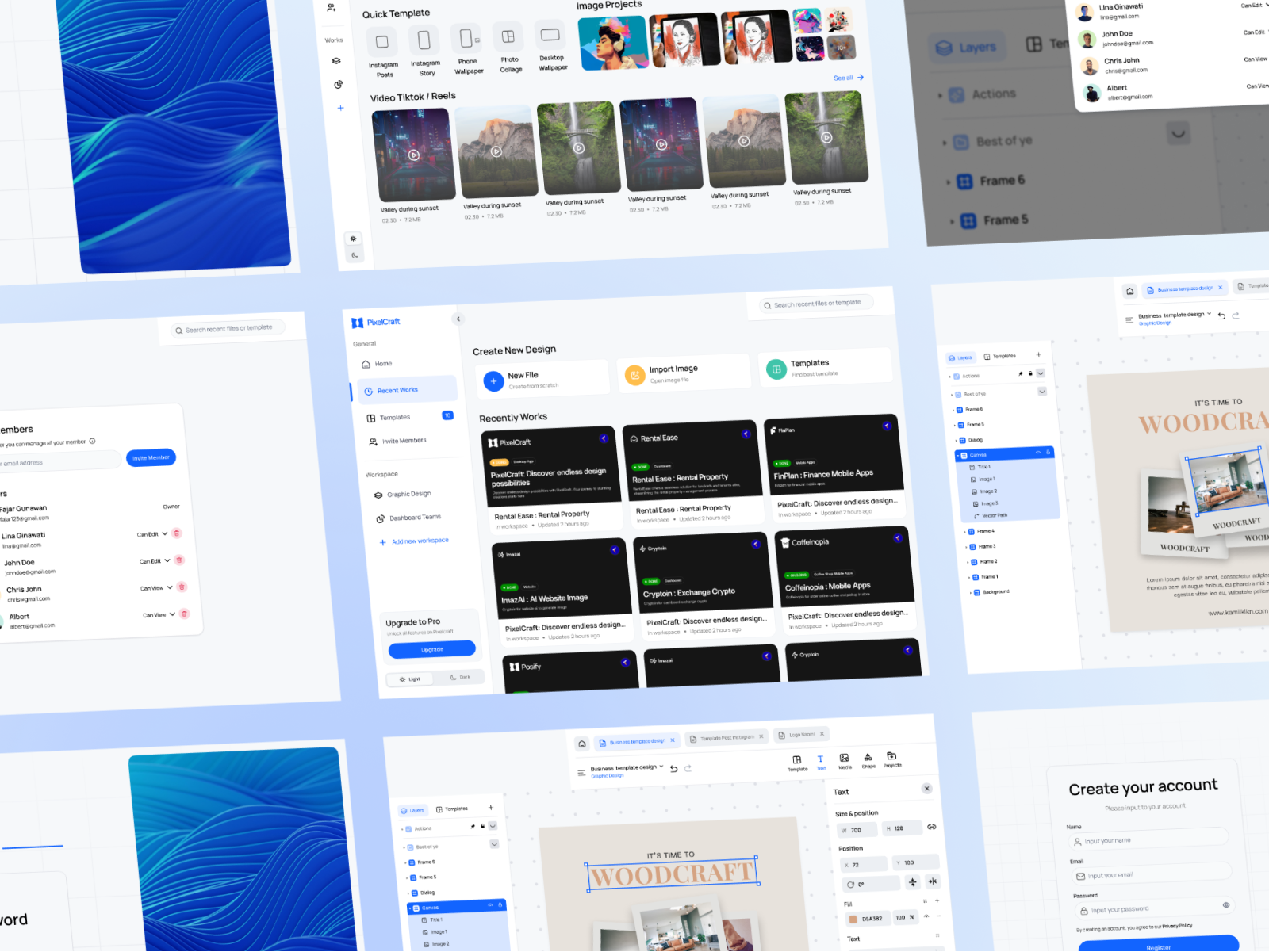 PixelCraft - Design Editor App UI KIT by Ridwan Saputra for dpopstudio ...