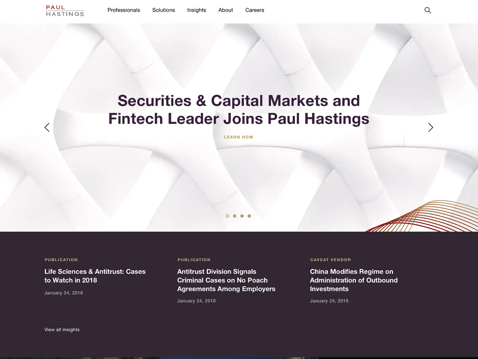 Paul Hastings Website Redesign by SPINX Digital on Dribbble