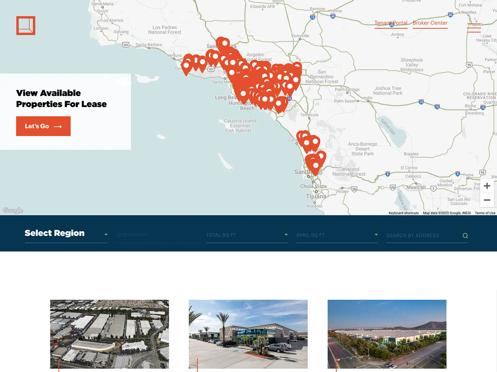 Rexford Industrial Realty Website UX Design & PMS Integration by SPINX ...