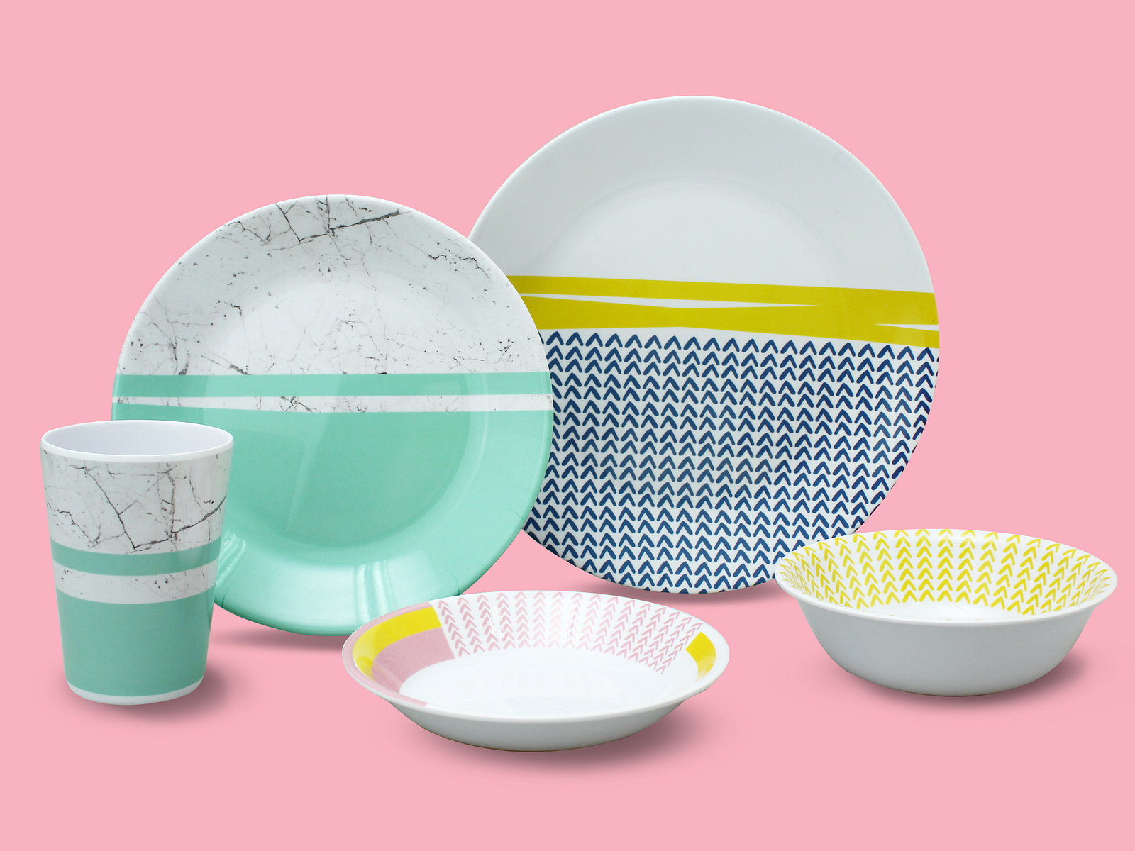 Geometric Plate Design | Sets by Alexza Pilapil on Dribbble