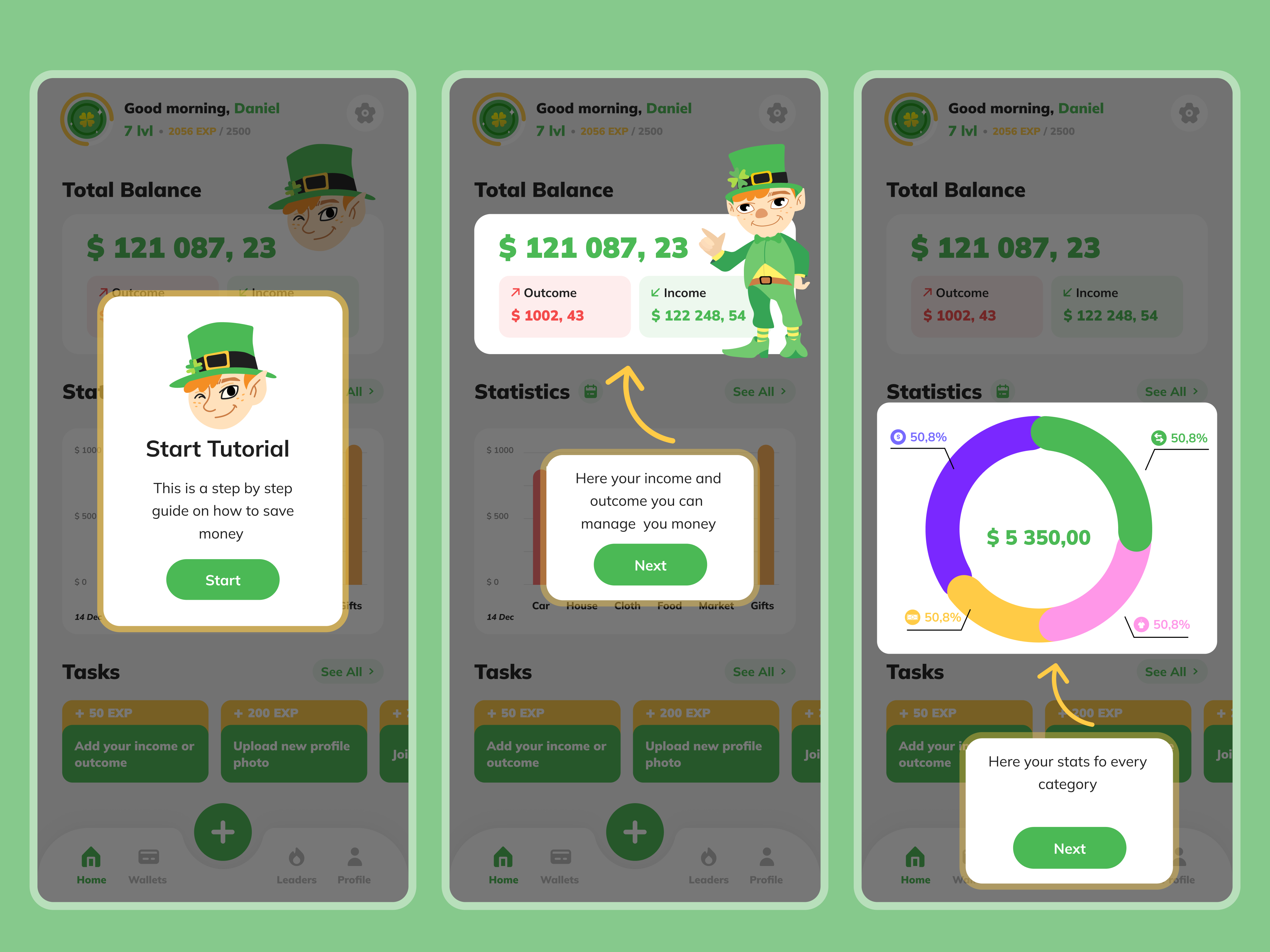Mobile App UI/UX Design - Gamification Saving Money App | Wallet by ...