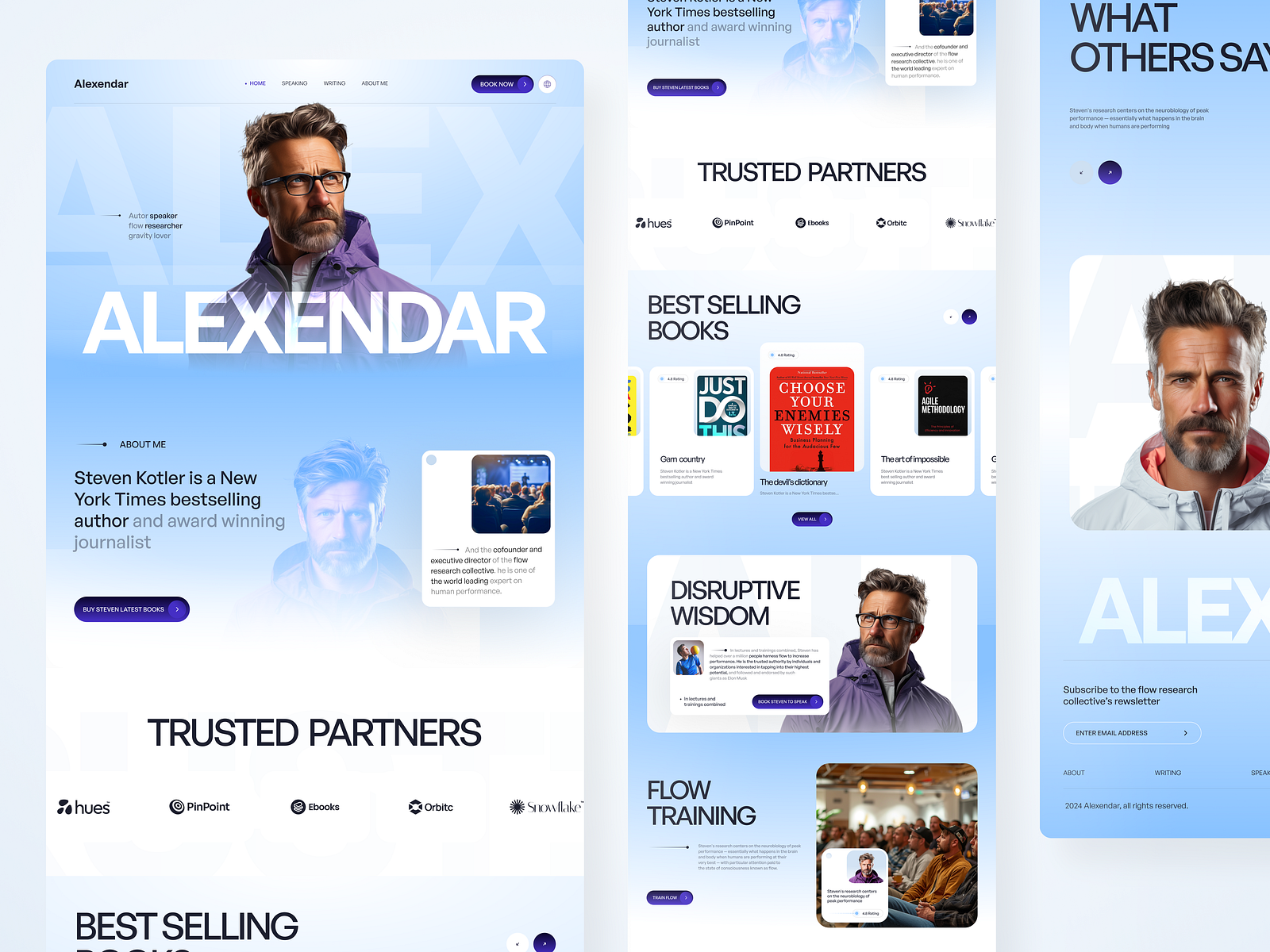 Personal website design for founder and coach by Omotive on Dribbble