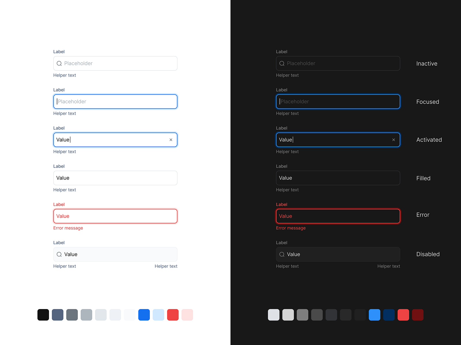 Input Field States in Light & Dark Mode by Dmitry Sergushkin on Dribbble Input Field States in Light & Dark Mode by Dmitry Sergushkin on Dribbble