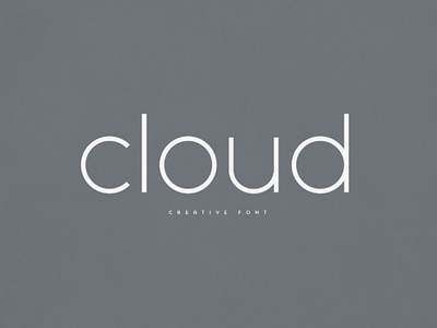 Cloud Font by Mockup Design on Dribbble