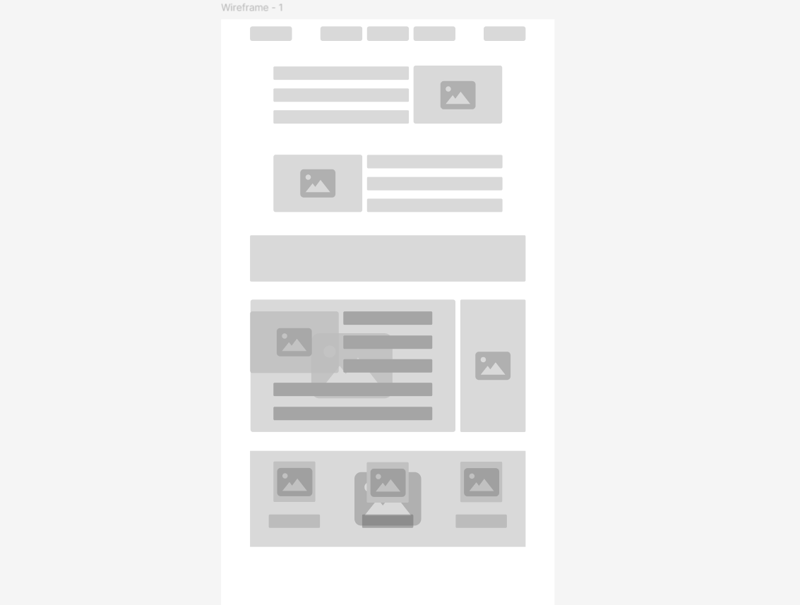 Wireframe for NEWS and Blog websites by Pramis Bhattarai on Dribbble