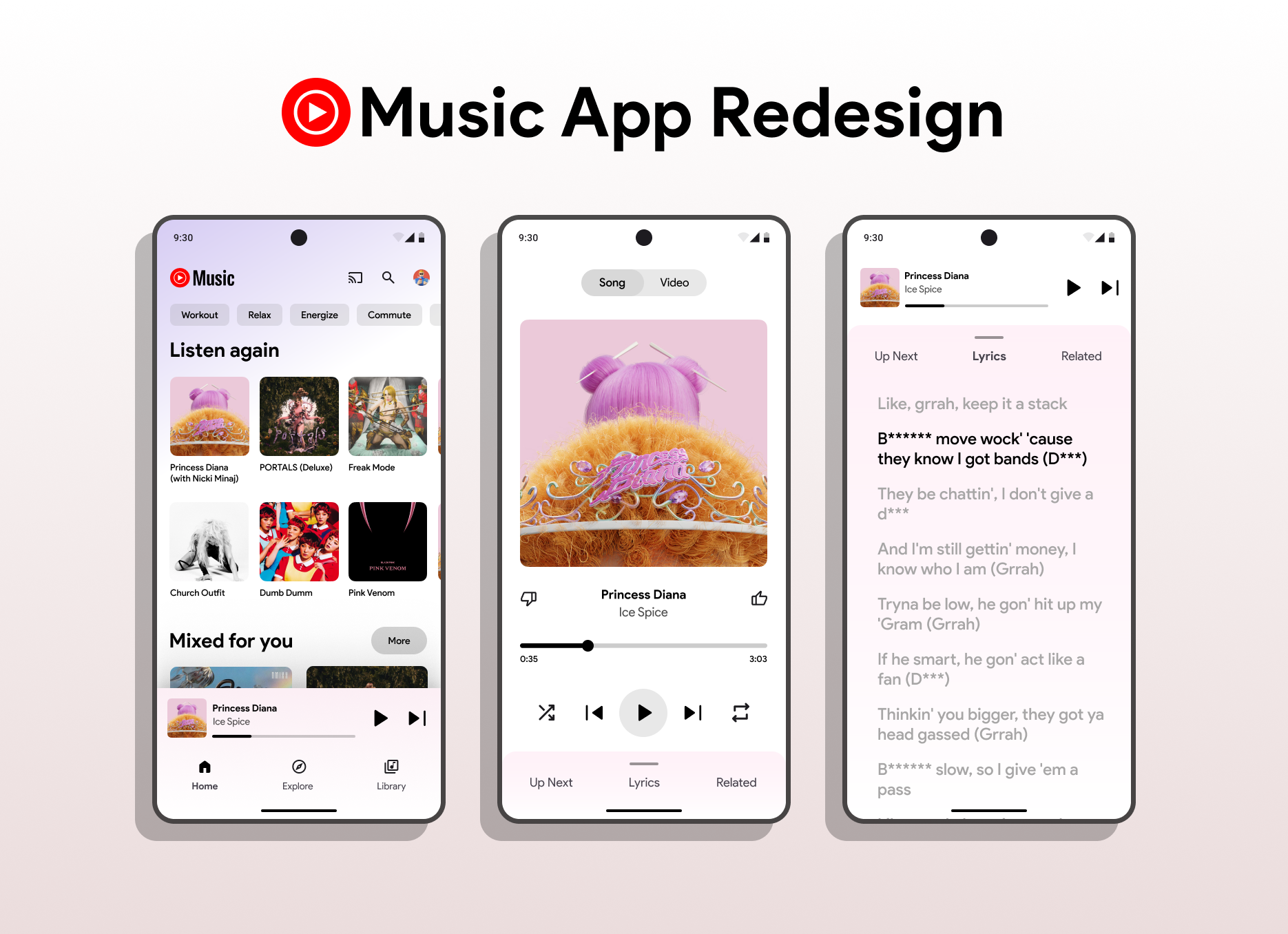 Youtube Music App Redesign Elevating The Music Experience By