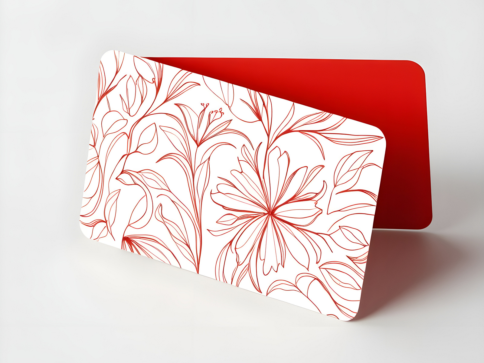 Red Flower Card by Nam Le Thanh - Web Designer on Dribbble