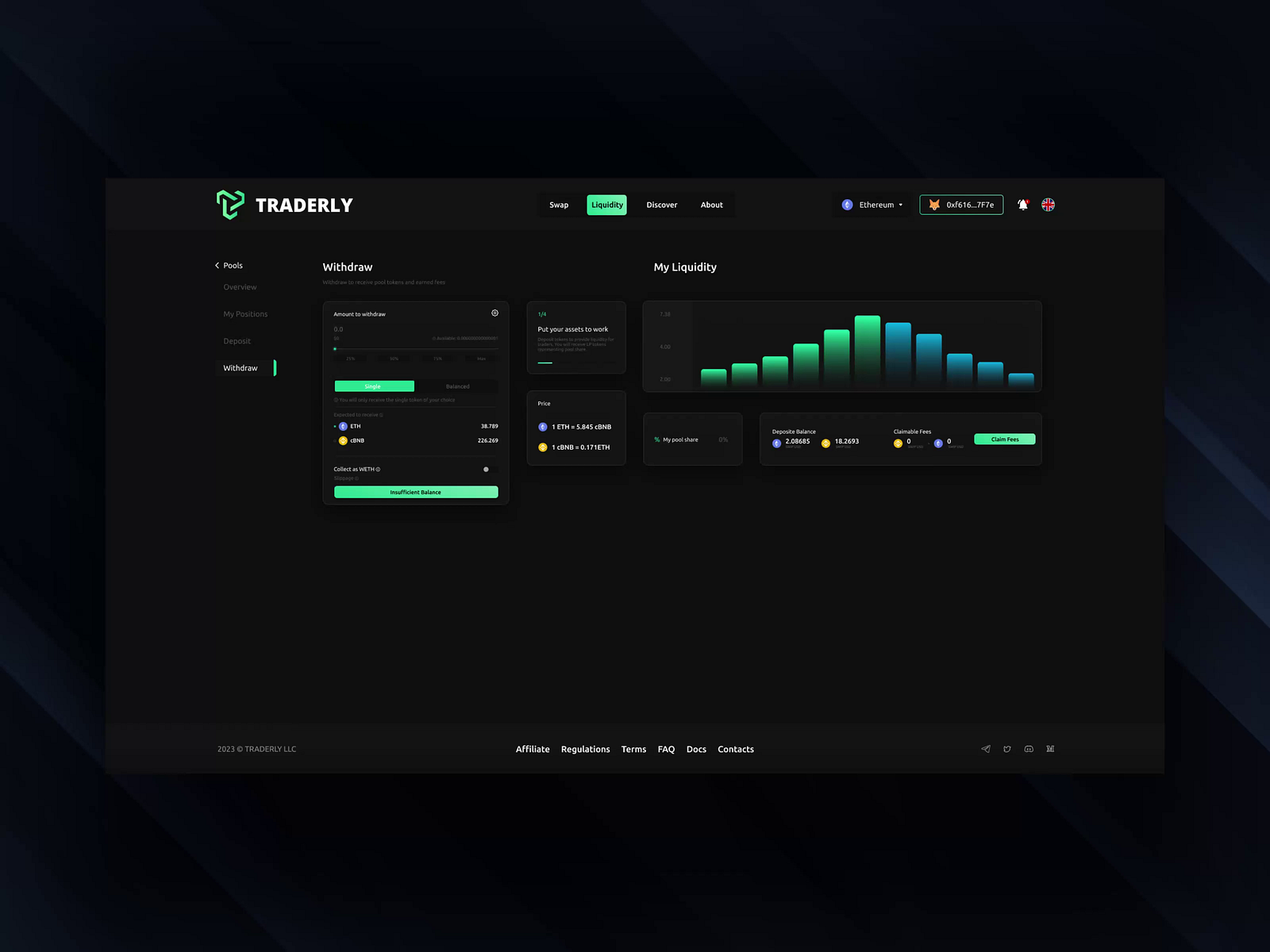 Interactive Dashboard Design for Liquidity Web3 Platform by Extej UI UX ...