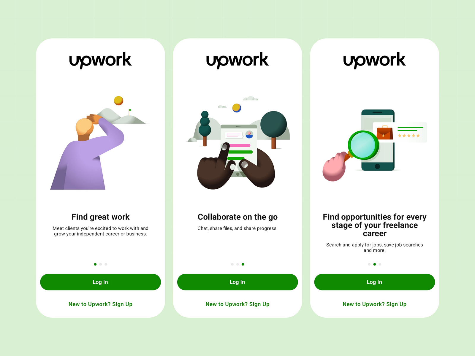 Upwork UI Redesign by Akinpelu Olanrewaju on Dribbble
