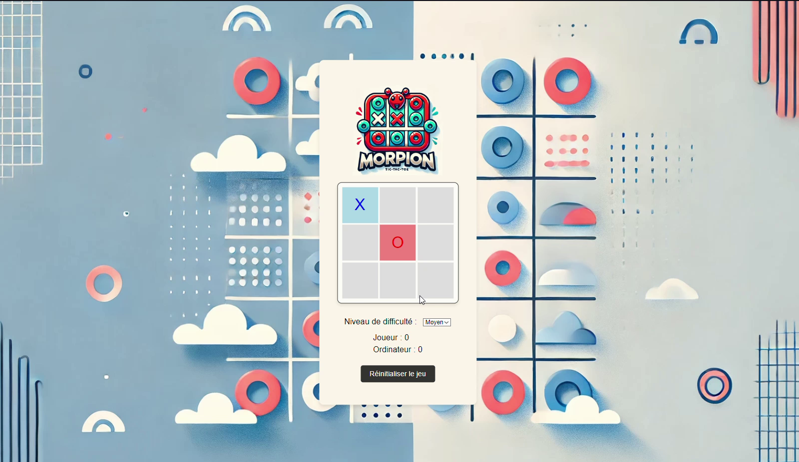 Morpion Game - AI Project by Hao-xian Ye on Dribbble