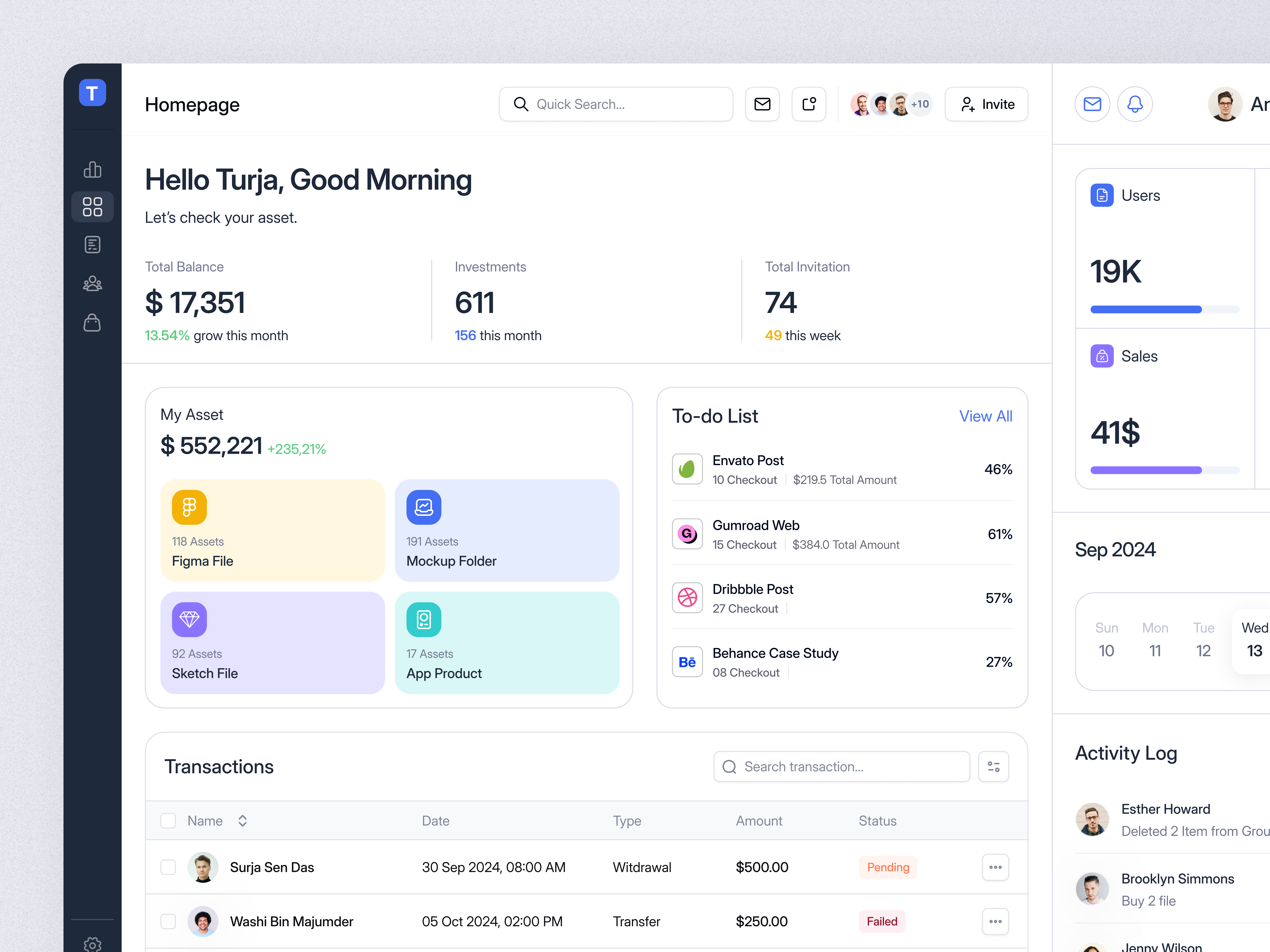 Admin Dashboard 2024 by Turja Sen Das Partho on Dribbble