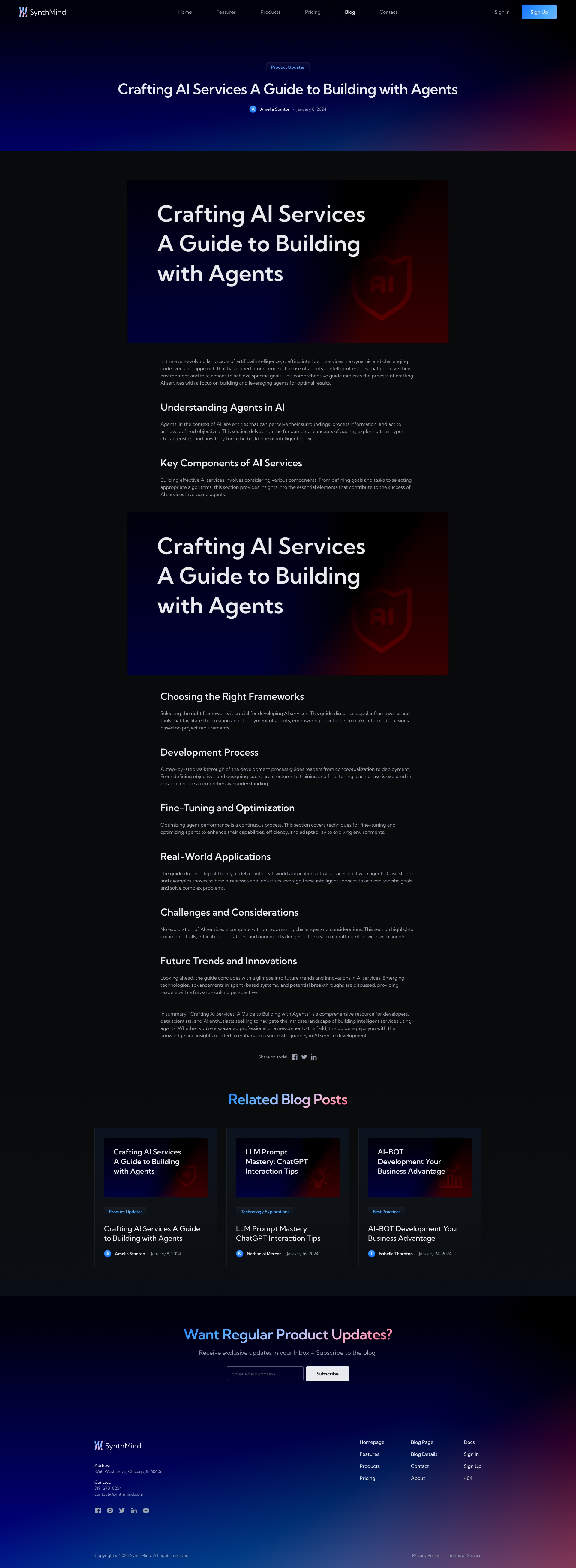 SynthMind - AI Web3 Bot Business & Technology Startup - Blog by DiverseKit on Dribbble