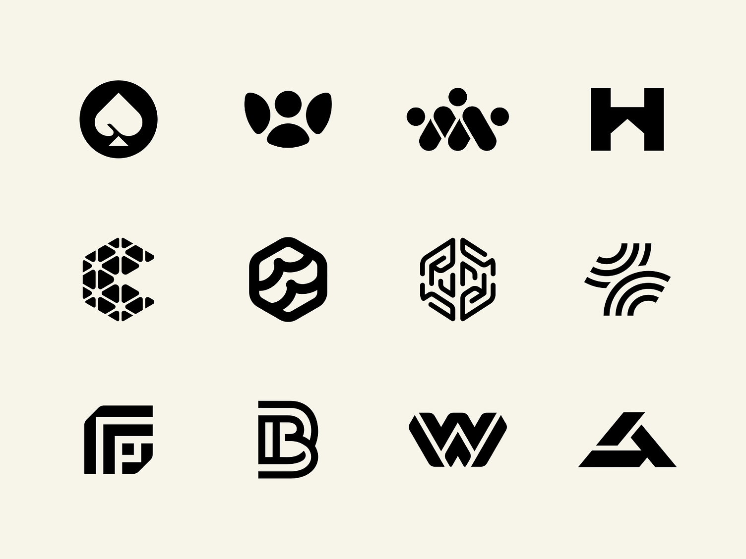 Recent Logo Design Symbols by Dalius Stuoka on Dribbble