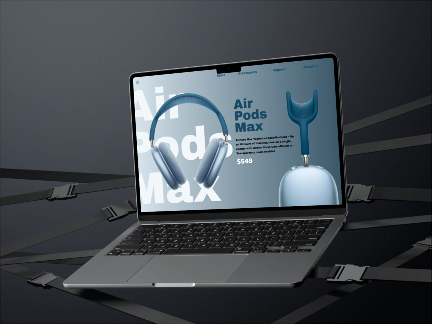 Apple airpods max UI design by Krishna Sharma on Dribbble