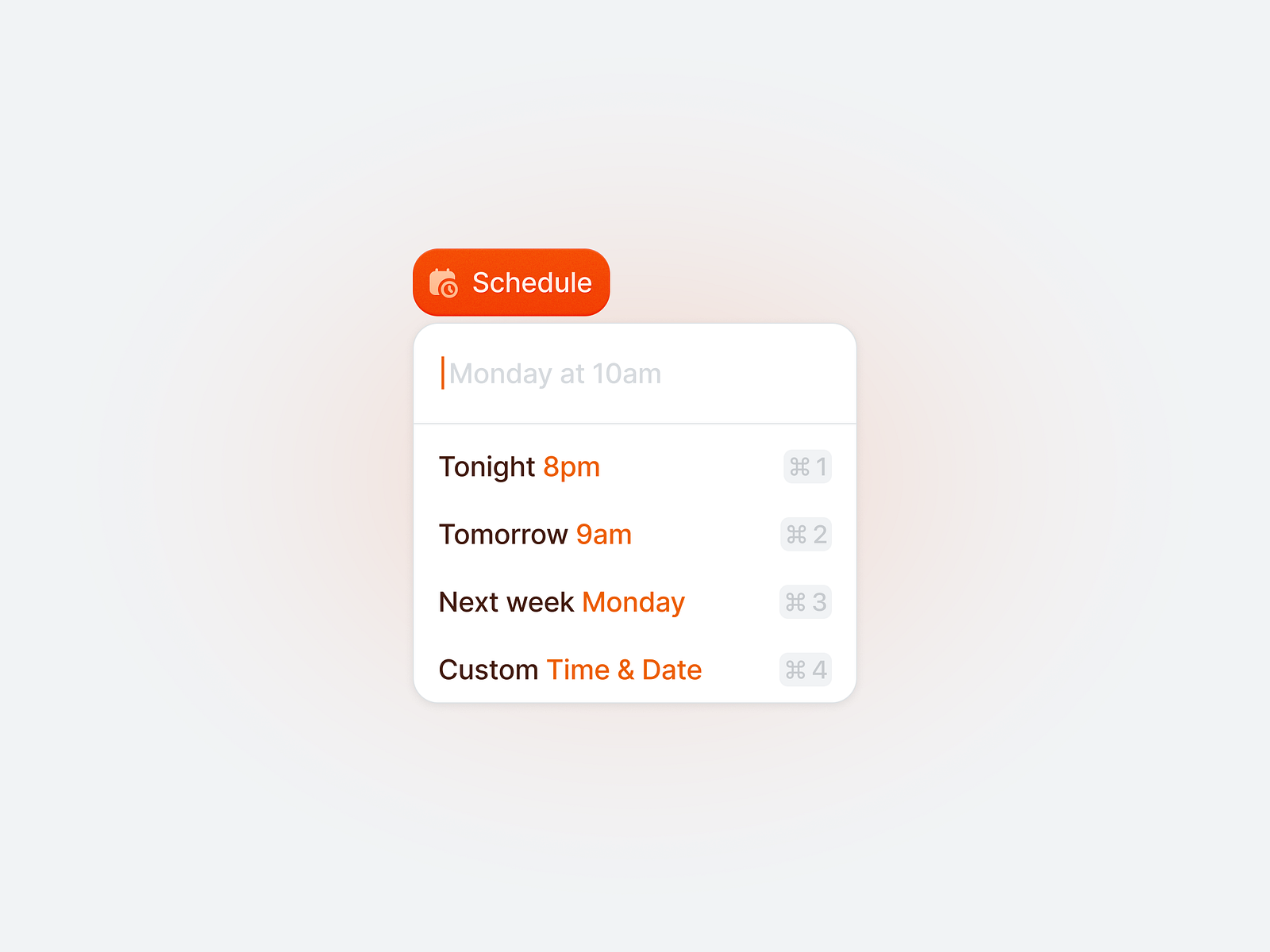🌇 Schedule input by George on Dribbble